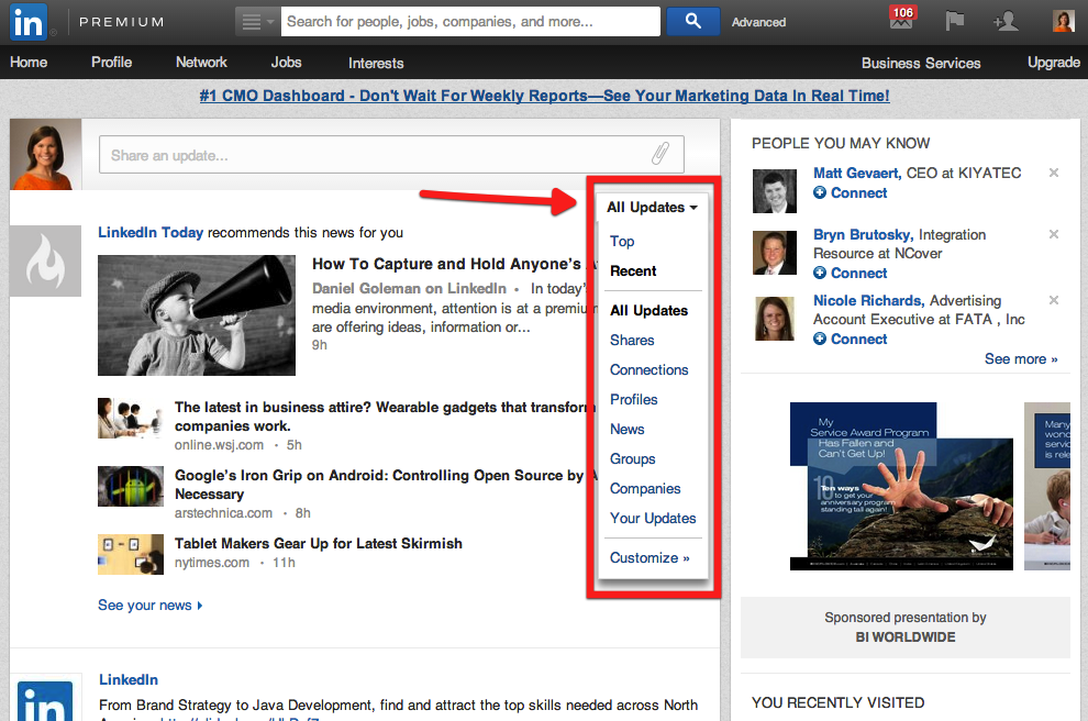 How Are You Using Your LinkedIn Homepage?