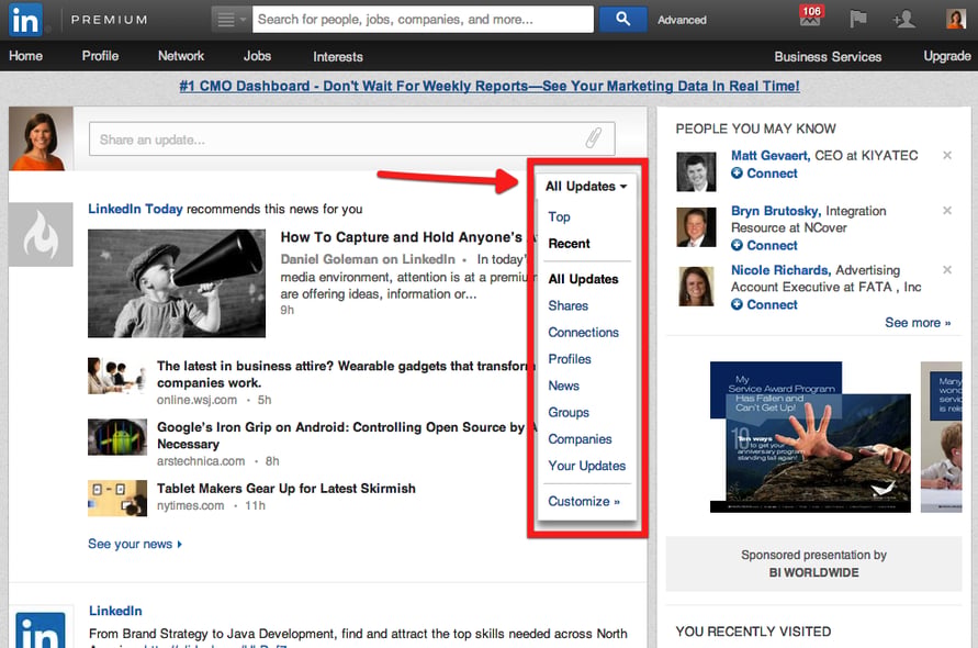 How Are You Using Your LinkedIn Homepage?