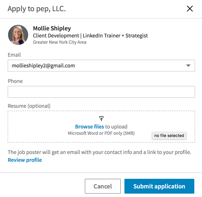 How to Attach a Resume to a LinkedIn Job Application