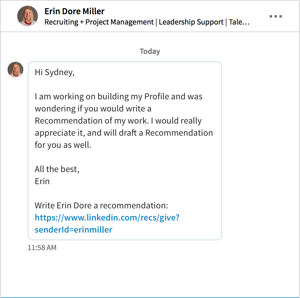 How to Ask for a LinkedIn Recommendation