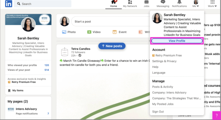How to Share Your LinkedIn Profile