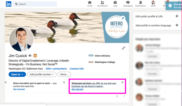 How to Add Services to Your LinkedIn Profile