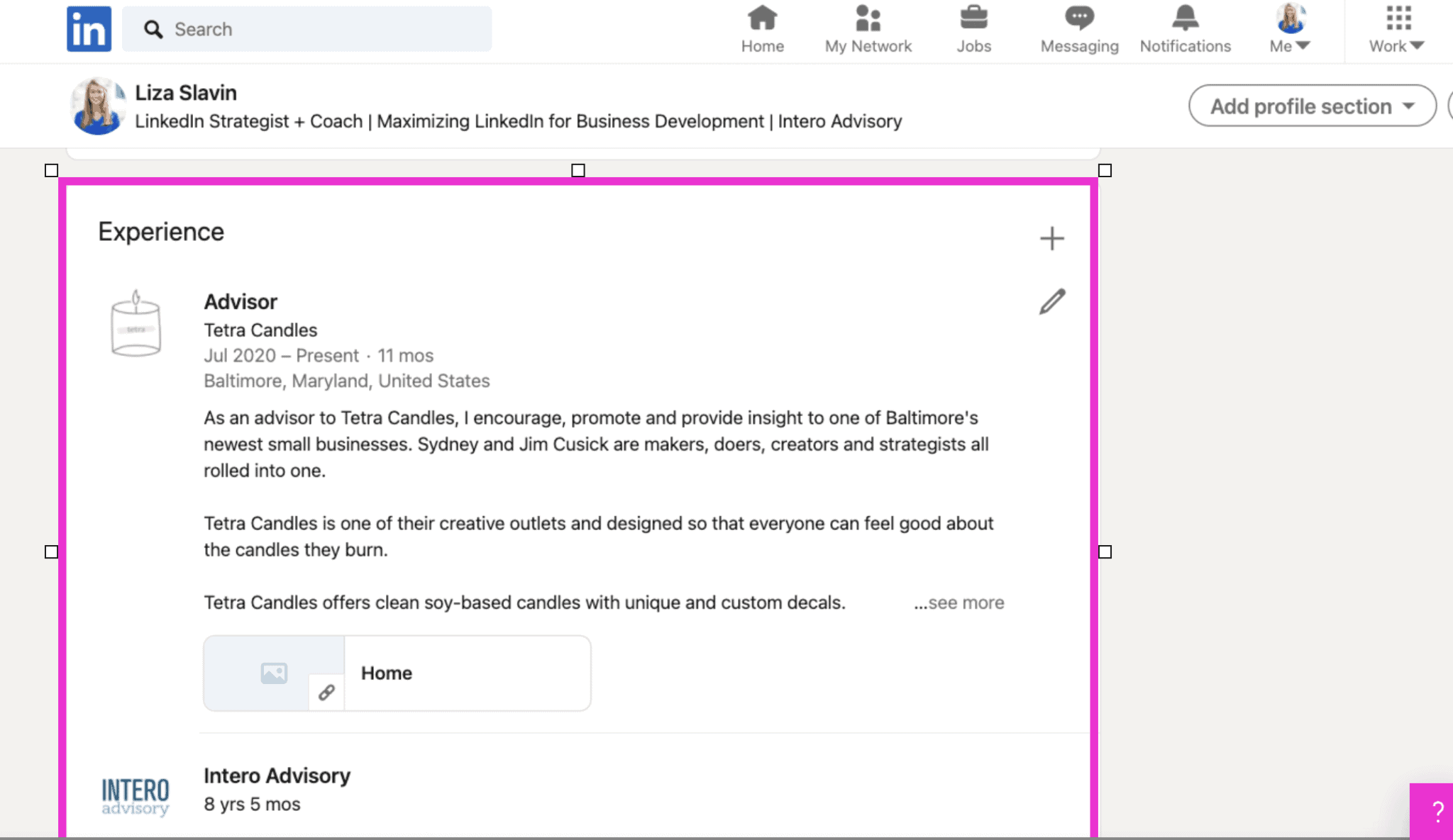 How to Reorder Your Experience Section on LinkedIn