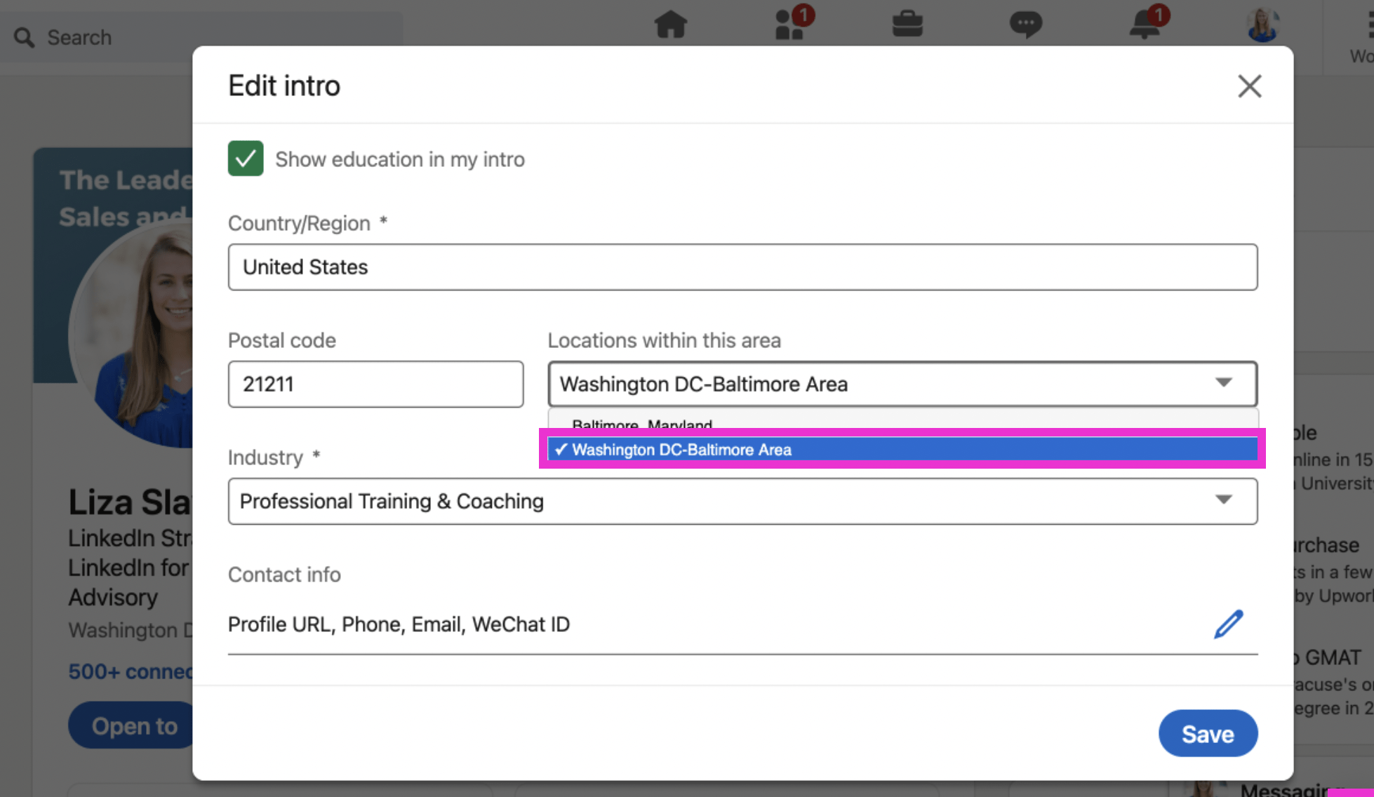 How to Change Your Location on LinkedIn