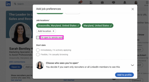 How to Add Job Preferences to Your LinkedIn Profile