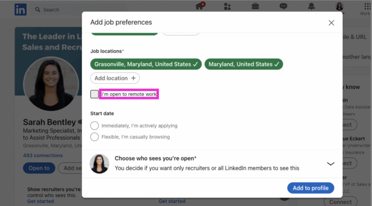How to Add Job Preferences to Your LinkedIn Profile