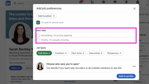How to Add Job Preferences to Your LinkedIn Profile