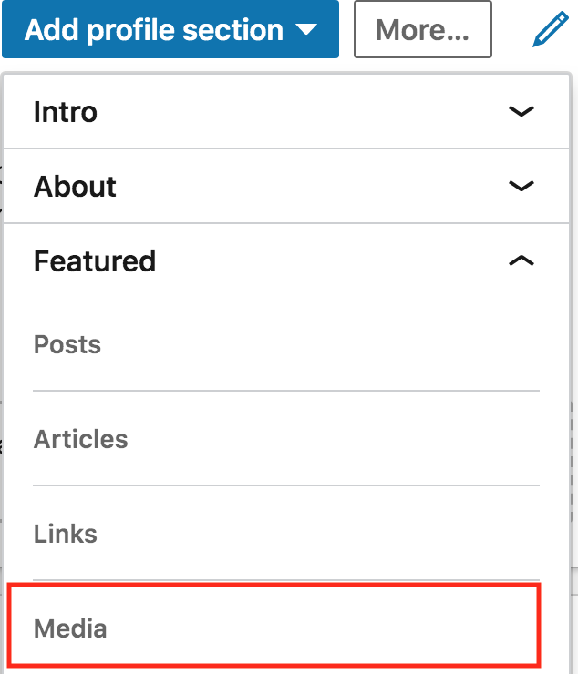 Adding Media to Your LinkedIn Profile