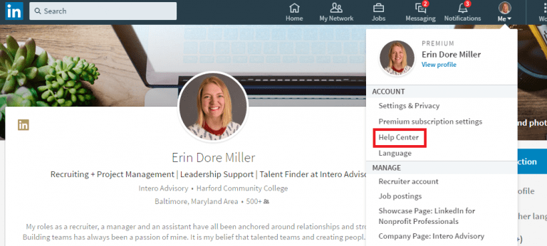 How to Submit a LinkedIn Help Ticket