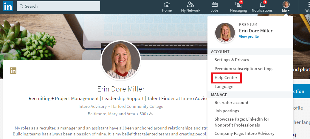 How to Submit a LinkedIn Help Ticket