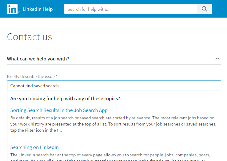 How to Submit a LinkedIn Help Ticket